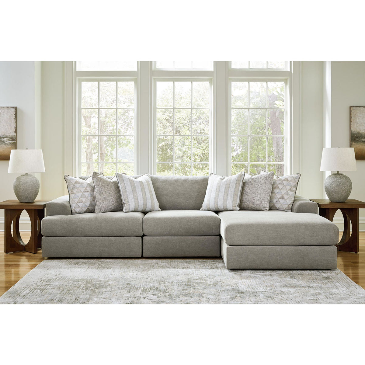 Avaliyah 3 Piece Modular Sectional with Chaise | schwartz-furniture