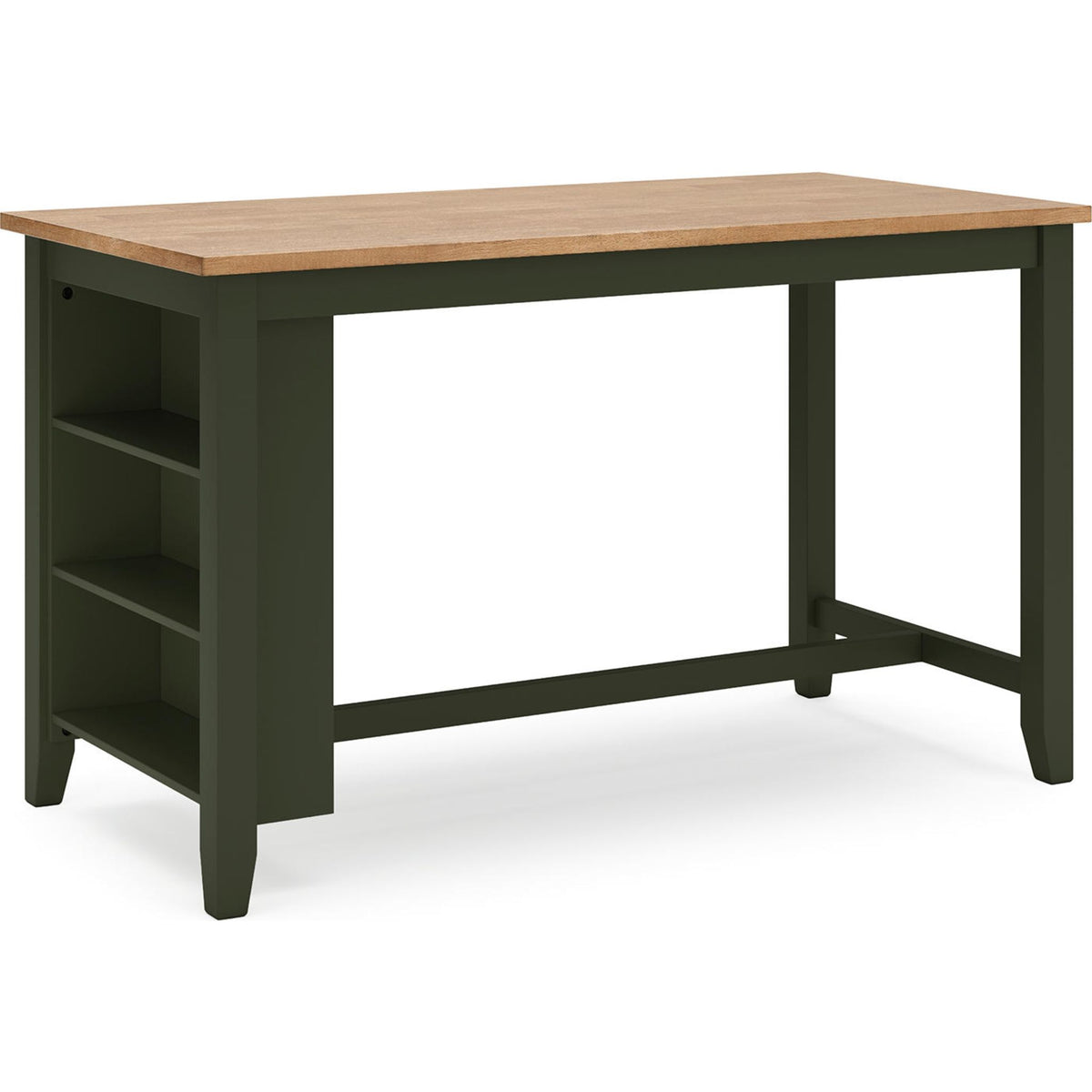 Gesthaven Counter Height Table - Natural/Green - (D401-13) | schwartz ...
