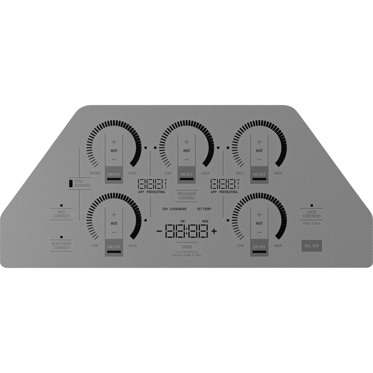 Monogram 36" Cooktop (ZHU36RSTSS) - Stainless Steel | Schwartz Furniture
