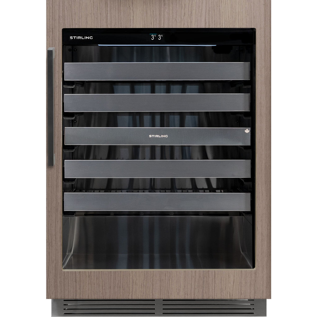 Stirling 24" Single Zone Panel Ready Wine Cooler Stainless Package - P ...