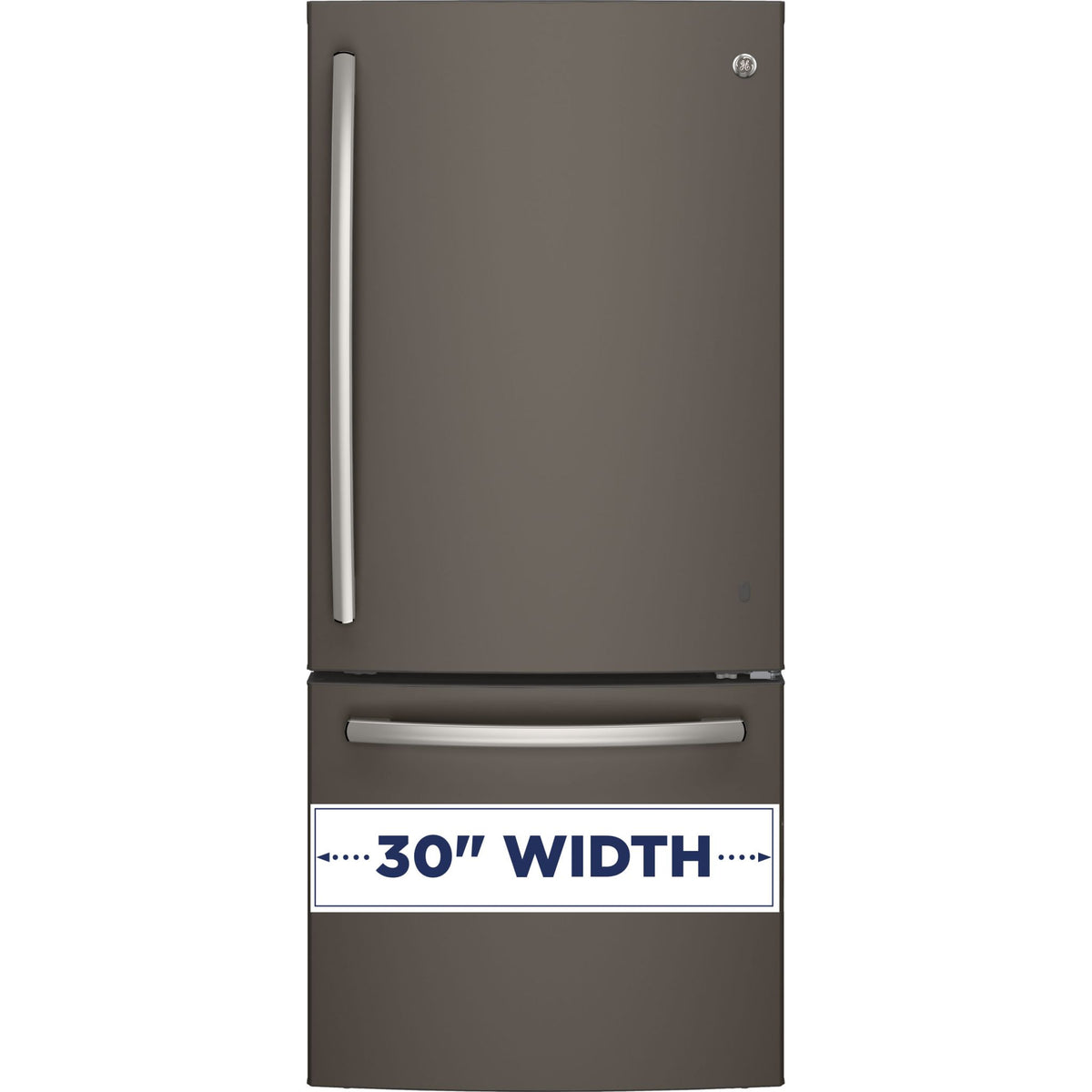 GE Bottom Mount Fridge (GDE21DMKES) - Slate | schwartz-furniture