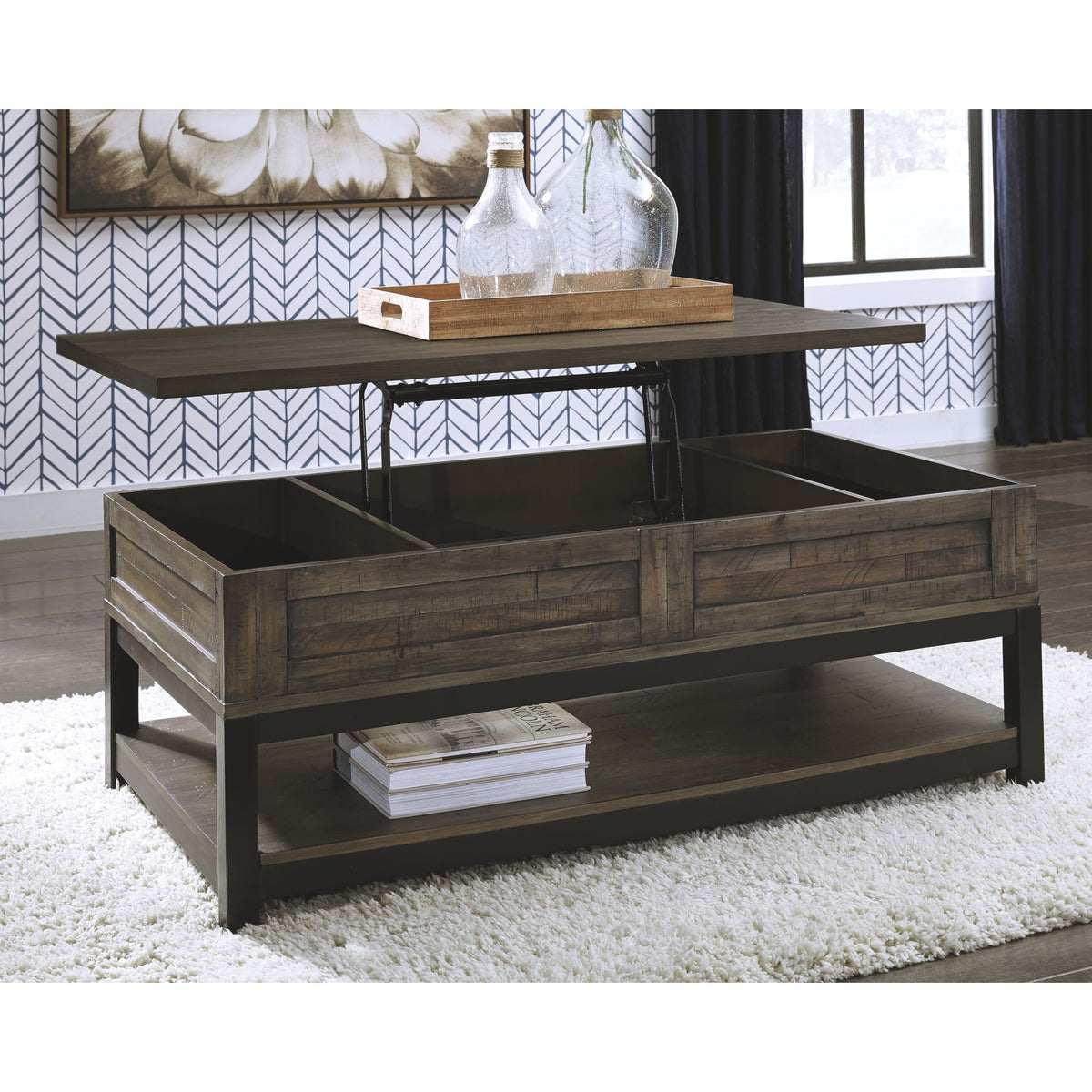 Villa Flora Coffee Table - Grayish Brown | schwartz-furniture